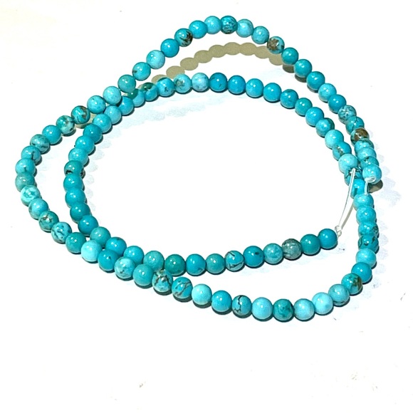 Jewelry | 4mm Turquoise Bead Strand | Poshmark